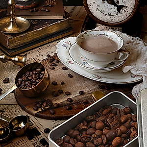 Empty Metal Tins Box with Lid,6 Pack Stainless steel Tins Cans Storage Container for Treats, Gifts, Candle, Favors and Crafts, Silver (6.3 x 4.3 x 1.4 Inches)