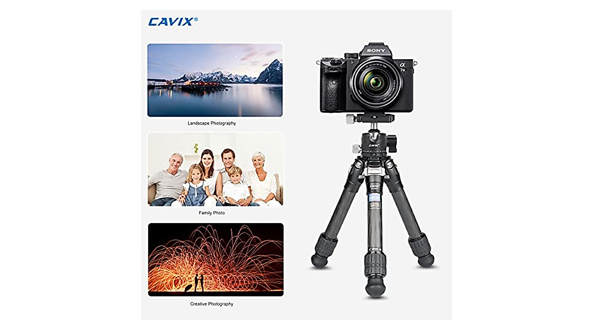 CAVIX H-29S Low Profile Ball Head - 22 Lbs Capacity
