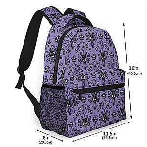 VGFJHNDF Casual Backpack Haunted Mansion Laptop Backpack Business Travel Anti Theft Durable Casual Daypack Bag for Men Women School