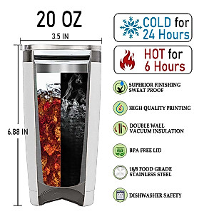 DOINB TIAN Insulated Tumbler Bingus Army Stainless Steel Coffee Cup 20 Oz Vacuum Tumblers Travel Mug