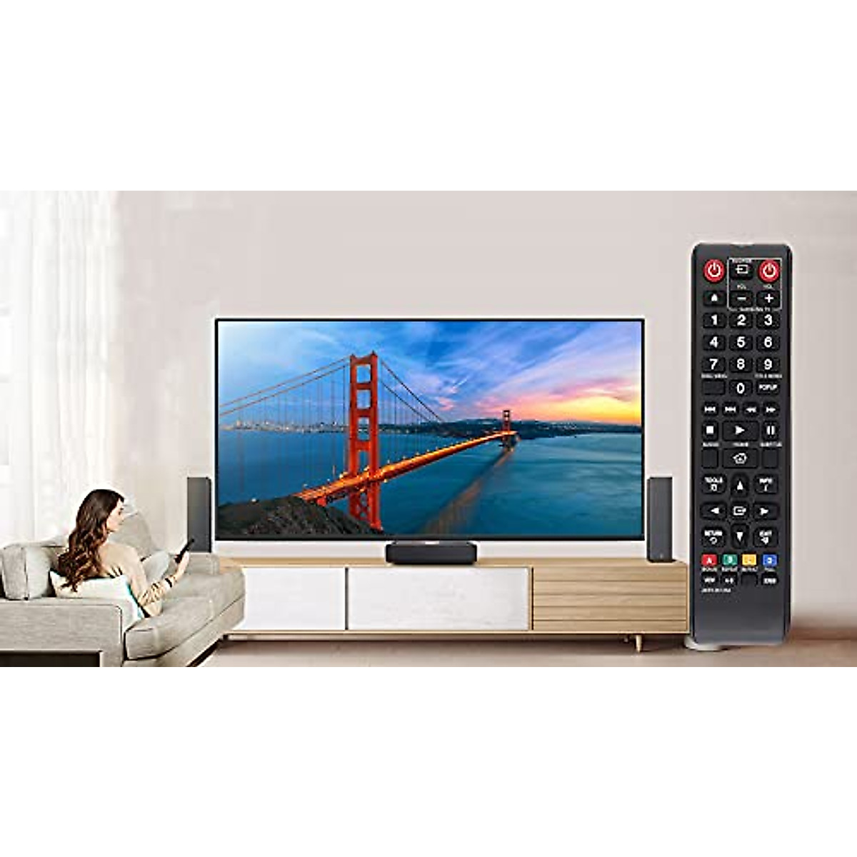 Replacement AK59-00149A Blu-Ray Disc Player Remote Samsung for Samsung DVD BD Blu-Ray Disc Player BD-H5100 BD-J5100 BD-H5900 BD-HM51 BD-HM59 BD-J5700 BD-J5900