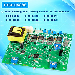 Replacement for Harman Pellet Stove Control Board 1-00-05886 4-Output Platinum PCB Circuit Board for Harman Advance, Accentra 52i, Accentra Insert P35i P43 P61 P61A P68 XXV 3-20-05886 3-20-05374