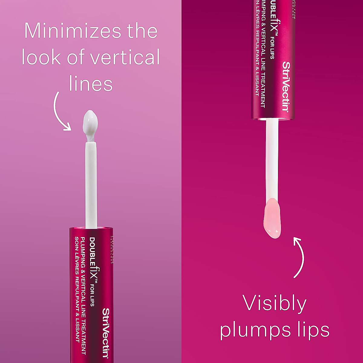 StriVectin Anti-Wrinkle Double Fix for Lips Plump and Smooth Vertical Lines, Hydrating Two-in-One Treatment, 0.16 Fl O