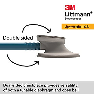 3M Littmann Lightweight II S.E. Stethoscope, 2452, 28" Caribbean Blue Tube