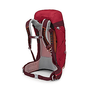 Osprey Stratos 44L Men's Hiking Backpack, Poinsettia Red