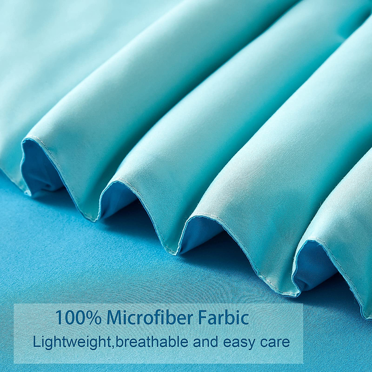 inron Rainbow Kids Comforter Sets for Teen Girls, Bed in a Bag, Ultra Soft Microfiber Comforter and Sheet Sets, All Season Bedding Set (Rainbow, Twin)