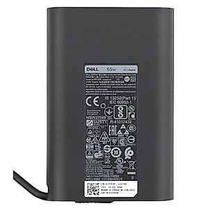 Dell New Genuine 65W 20V 3.25A USB C for LA65NM170, 2YKOF, 02YK0F, XPS 12 9250, Latitude 12 7275 5280 7280, Latitude 13 7370,Latitude 14 5480 7480