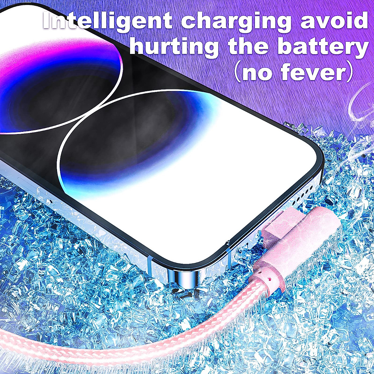 iPhone Charger 6FT 3Pack Lightning Cable [Apple MFi Certified] 90 Degree iPad Charger Nylon Braided iPhone Long Charger Cord for iPhone 14/13/12/11 Pro Max/XS MAX/XR/XS/X/8/7/Plus/6S/6/SE/5S/iPad