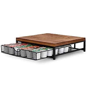 YCICI Coffee Pod Drawer Holder for K cup, Coffee Pod Drawer Holder Organizer, No Assembly Required, K Cup Holder with 36 Capacity Capsule Pods. Suit for Home Office,Kitchen,Cafe Counter. (Black)