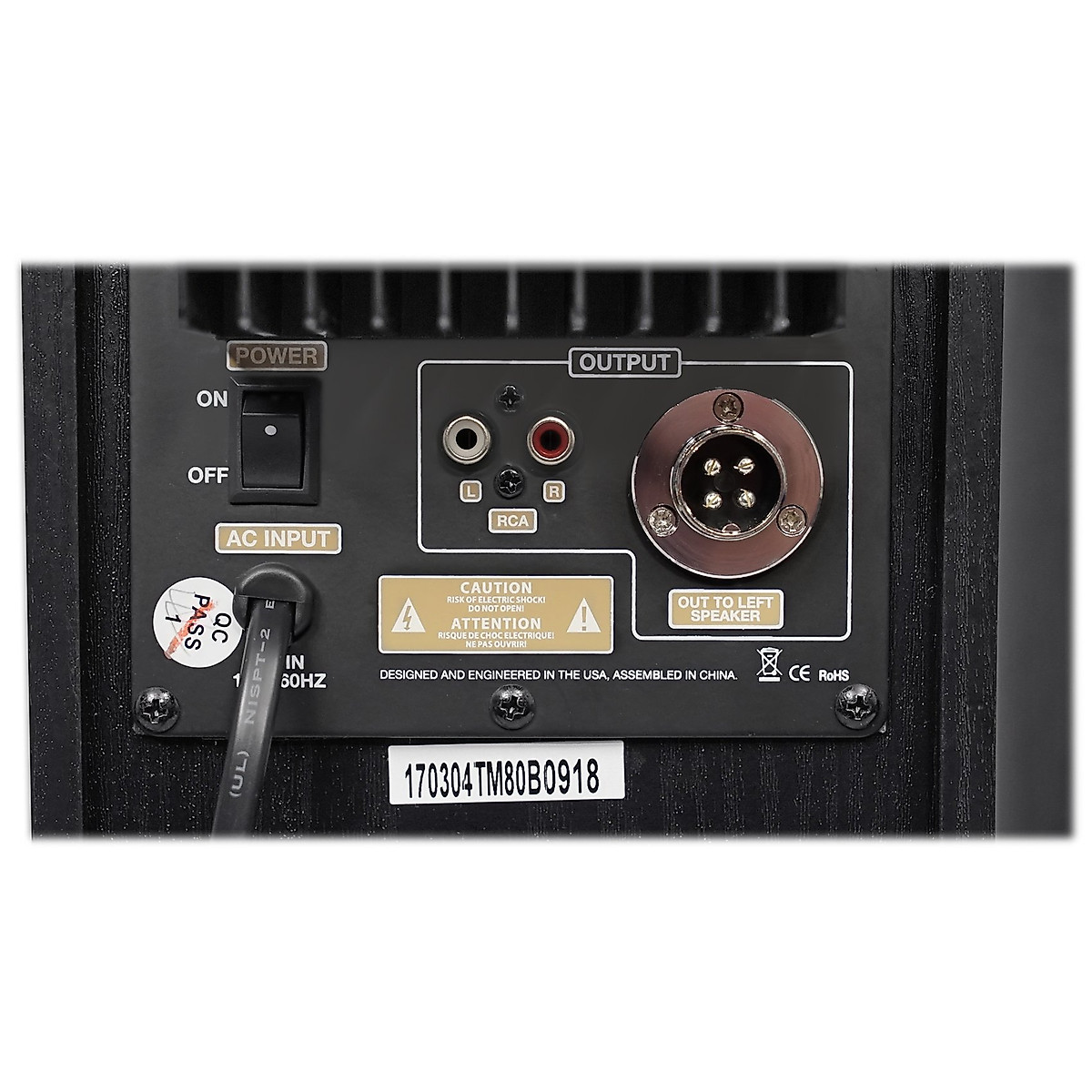 Rockville TM80B Black Home Theater System Tower Speakers 8" Sub/Bluetooth/USB