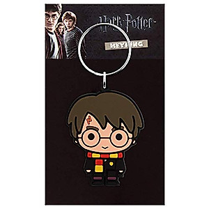 Harry Potter Rubber Keychain, 4.5 x 6cm, Multi-colour