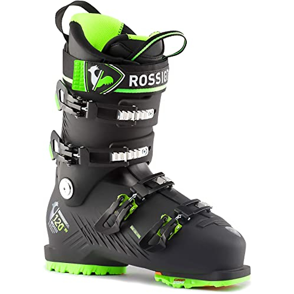 Rossignol Hi-Speed 120 Hv Gw Boots, Color: Black Green, Size: 305 (RBL2110-305)