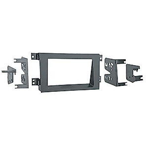 Compatible with Honda Ridgeline 2005 2006 2007 2008 Double DIN Stereo Harness Radio Dash Kit Gray
