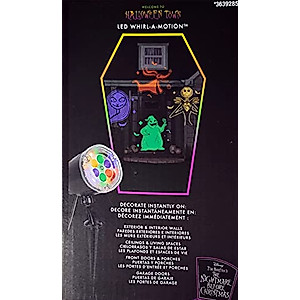 Gemmy Disney Jack Skellington Nightmare Before Christmas Multicolor Led Whirl-a-Motion Halloween Outdoor Stake Light Projector