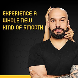 Bee Bald SCRUB Exfoliating Pre-Shave for Deep Cleans & Removing Pore Clogging Dirt, Oil & Dry Flaky Skin. Prepares You For a ‘Super Close Shave’, 3 Fl Oz