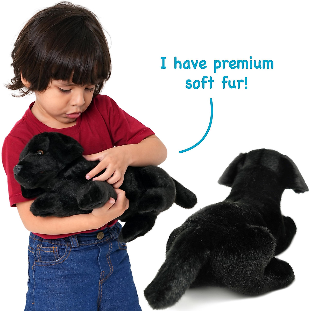 TigerHart Blythe The Black Lab - 12 Inch Stuffed Animal Plush