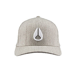 NIXON Deep Down Snapback Hat - Heather Gray/White