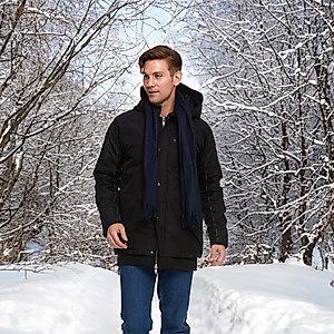 Yacht & Smith Warm Fleece Knit Winter Neck Scarfs and Bulk, Unisex Black, Plaid Stripe Design (12 PACK FLEECE PLAID)