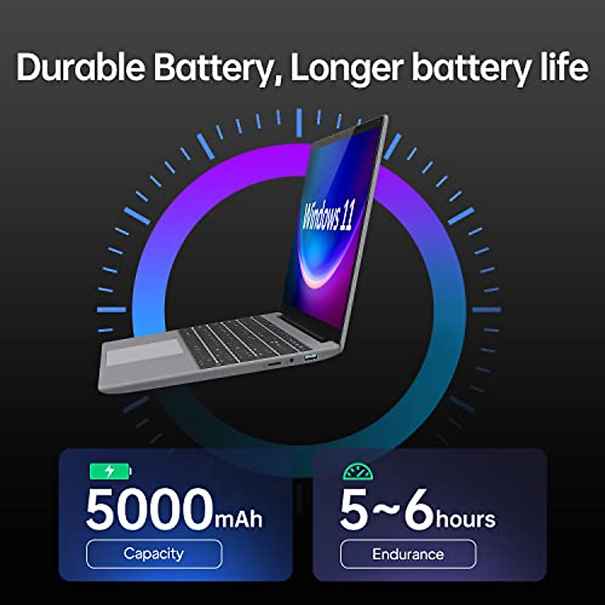 ApoloSign Versatile 15.6 Inch Laptop | Intel N5095 CPU, 12GB RAM | 512GB SSD | FHD IPS Display | Long Battery Life