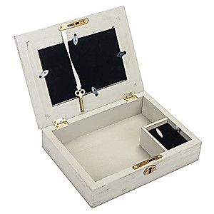 Cottage Garden You are Beautiful Inside & Out Natural Taupe Wood Locket Music Box Plays You Light Up My Life