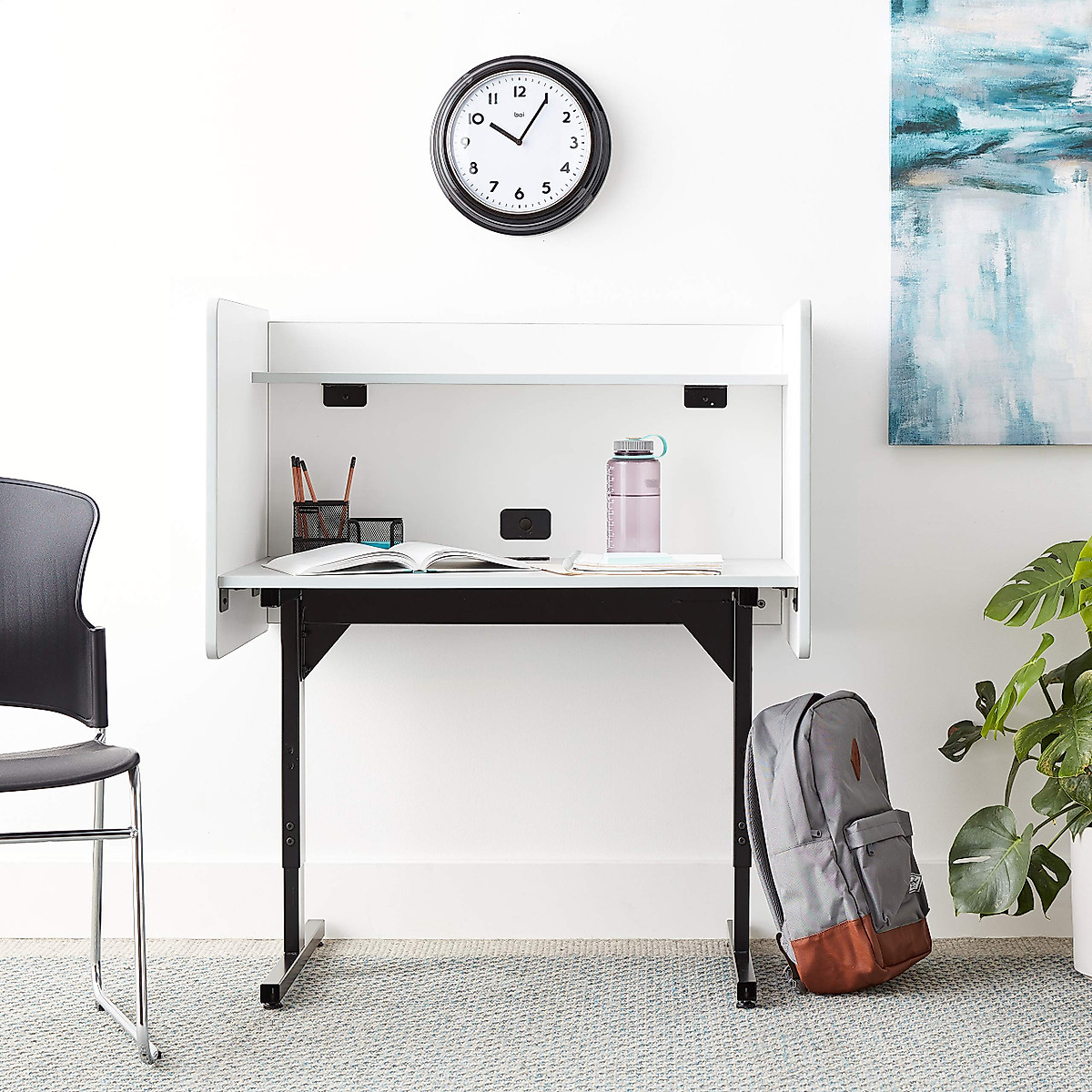 MOORECO 89789 Study Carrel, Gray