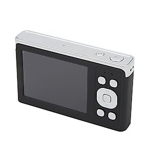 Digital Camera, HD Digital Camera Built in Fill Light 16X Zoom Antishaking Plastic for Outdoor (Black)