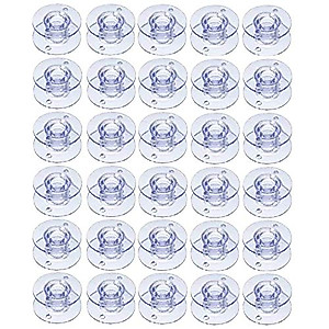 30Pack Plastic Sewing Machine Bobbins for Brother