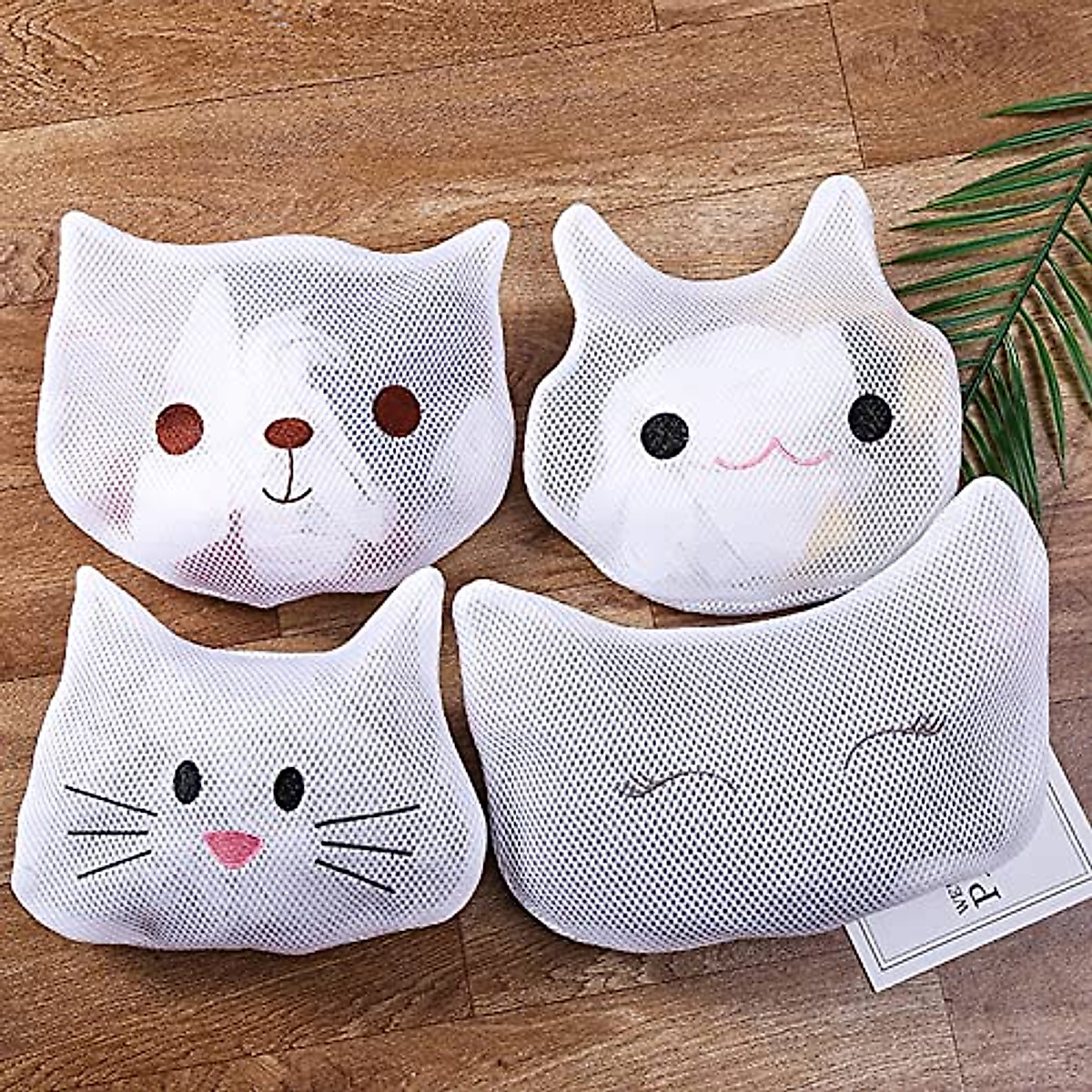usfuzhongfu-US Storage Holder, Laundry Washing Bag Fine Mesh Wear-resistant Thickened Cartoon Animal Hosiery Stocking Polyester Travel Laundry Bag for Home
