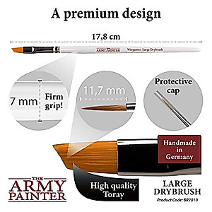 The Army Painter Wargamer: Large Drybrush - Hobby Miniature Model Paint Brush with Synthetic Toray Hair - Model Brushes & Miniature Paint Brushes for Miniature Painting The Army Painter Paint Set