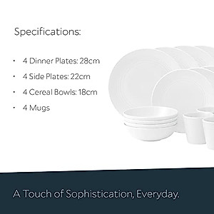 Royal Doulton Exclusively for Gordon Ramsay Maze White 16-Piece Dinnerware Set
