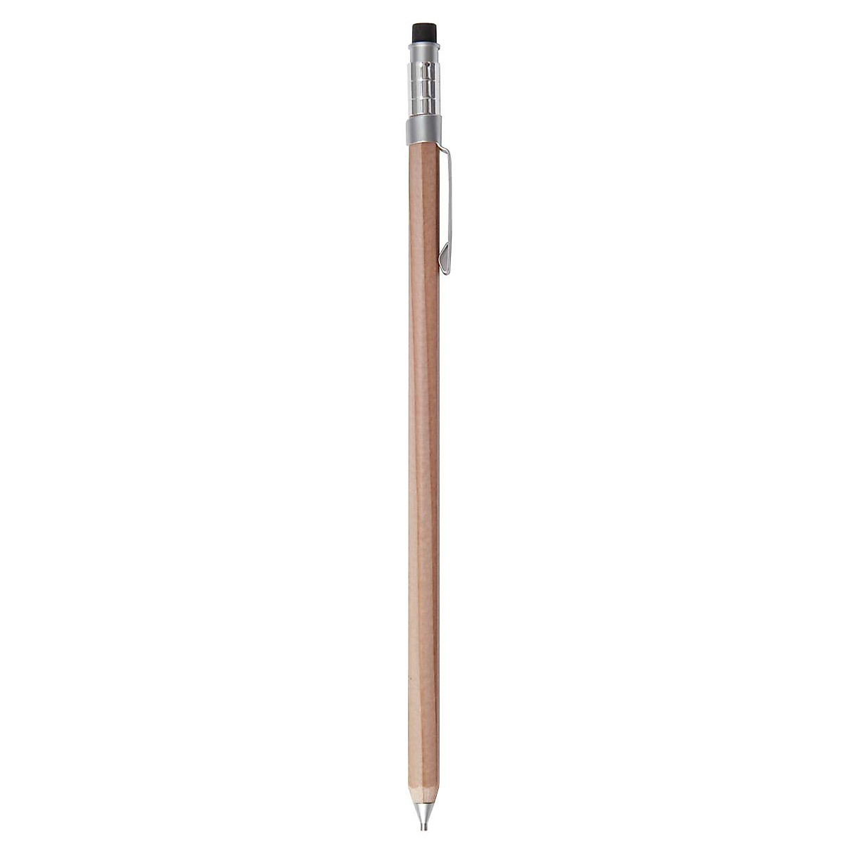 MUJI Wood Shaft Hexagon Mechanical Pencil Mini 0.5mm