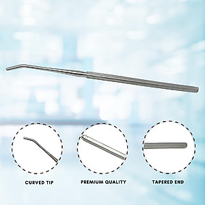 Mall Probe and Seeker Dissecting Instrument Angular Semi-Blunt Tip Made of Stainless Steel for Lab Dissections Multipurpose Laboratory Supplies Used by Student and Professionals (1 Pcs)