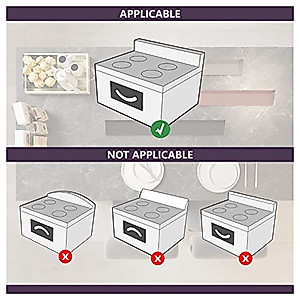 STUTOV Magnetic Stove top Shelf, 30" Length, Magnetic Spice Rack Over the Stove, Oven Shelf for top of Stove, Magnetic Spice Shelf, Kitchen Organizers and Storage (Black)