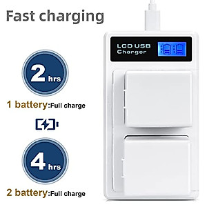 2 Pack Battery for Arlo Ultra/Ultra 2&Arlo Pro 3/Pro 4 Camera VMC4040P, 3.85V 4800mAh Replacement Battery with Dual Charger Station Compatible with Arlo Camera