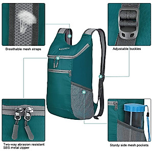 G4Free Rucksack Backpacks, Dark Green, Small