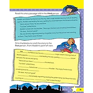 4th Grade BIG Workbook: All Subjects for Kids 9 - 10 includes 220+ Activities, Math, Reading Comprehension, Vocabulary and Language Arts, Writing, Math Skills, Algebra, Fractions, Geometry and More!