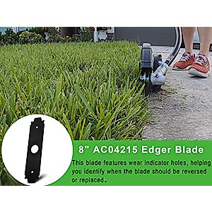 Edger Blade 8" AC04215 Edger Steel Serrated Blad 1" Center Hole Compatible with Ryobi Expand-It Edger Attachment, Fits Edgers Models UT50500, UT15518, RY15518, RYEDG11, P2310 and P2300B - 3 Packs