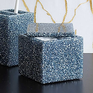 Rhinestone Cotton Ball Holder, Elegant Jar Dispenser for Cotton Ball Bathroom Storage, Powder Room Cotton Canister Storage, Sold Individually Ice