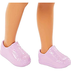 Barbie Chelsea Doll, Small Doll with Black Hair in Pigtails & Brown Eyes Wearing Removable Plaid Dress & Pink Shoes