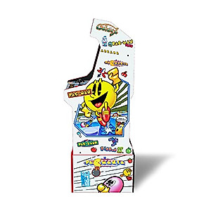 Arcade1Up PAC-Man Customizable Arcade Game Featuring PAC-Mania - Includes 14 Games & 100 Bonus Stickers