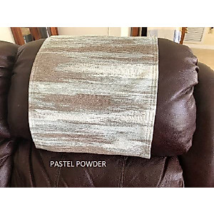 Office Chair Headrest Cover Furniture Pad Upholstery Fabric Pastel Powder Size 14Wx30L" to Protect Home Recliner Media Room Chair Theater Seating