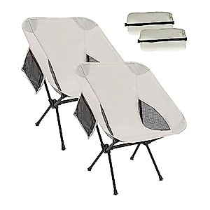 logard 2 Pack Lightweight Portable Camping Chair,Folding Outdoor Chair High Load Capacity,Sturdy Folding Chair for Hiking,Beach,Fishing,Festival, Hiking, Backpacking