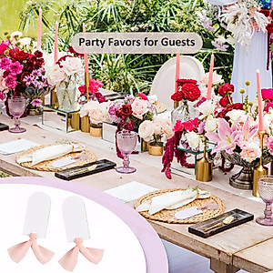 Beadthoven 20 Sets Acrylic Place Cards Wedding Name Cards Acrylic Name Plate Table Number Cards Table Name Tags Signs with Ribbon for Wedding Birthday Dinner Party Table Setting Guest Names