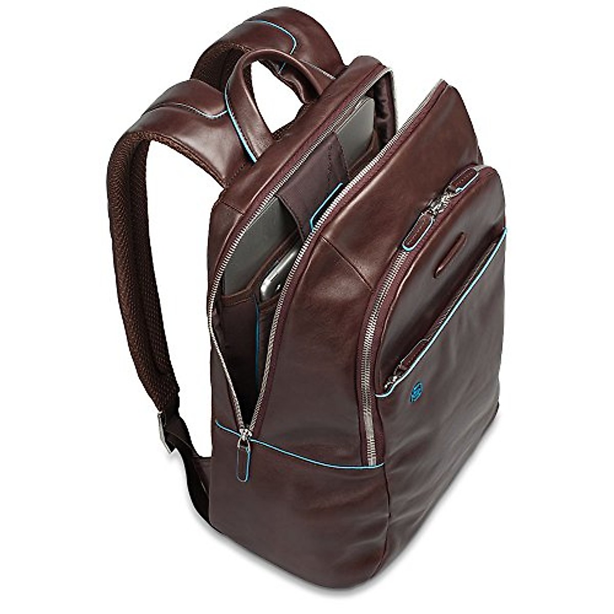 Piquadro Computer Backpack with Padded Ipad/Ipadmini Compartment, Red, One Size