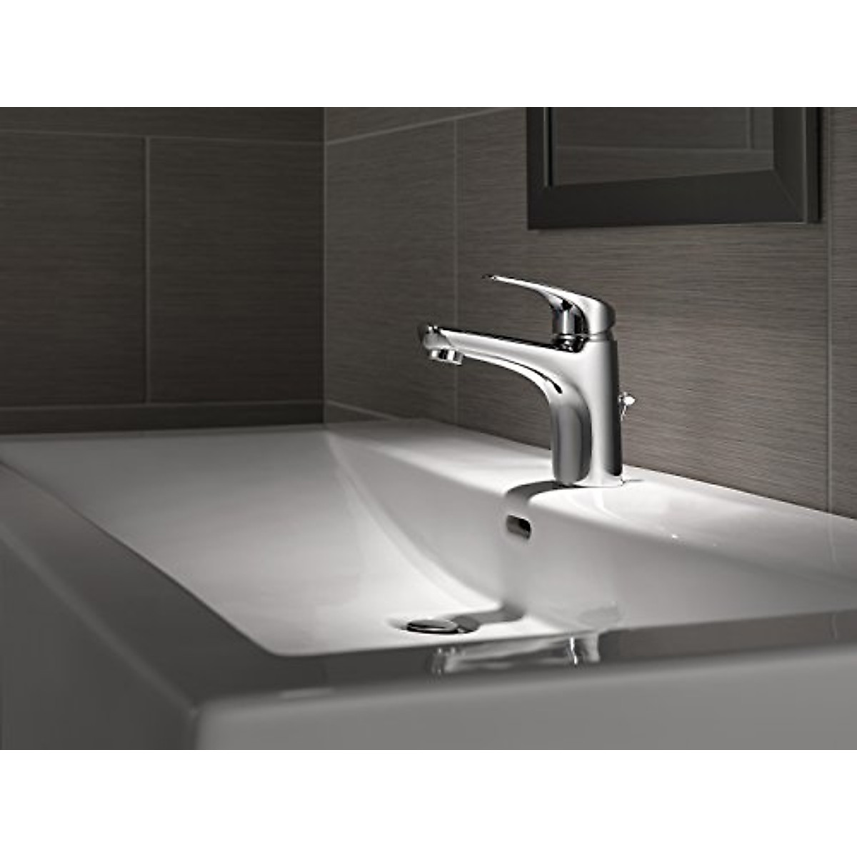Delta Faucet Modern Single Hole Bathroom Faucet, Single Handle Bathroom Faucet Chrome, Bathroom Sink Faucet, Drain Assembly, Chrome 534LF-HGM-PP