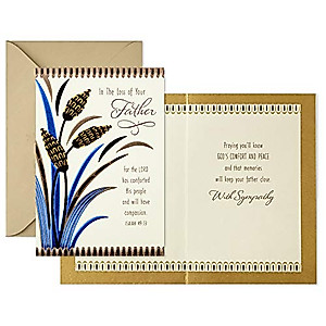 Hallmark Dayspring Religious Sympathy Card for Loss of Father (Comfort & Peace)