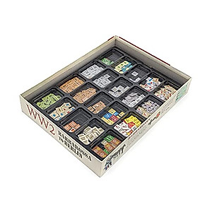 Flying Buffalo Game Piece Counter Trays (5-Pack); War Game and Board Game Storage Sorting Organizers, Aegis Collection