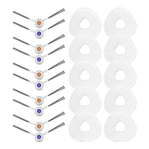 LCHONGMING Compatible for Narwal J4，Side Brush，Mop Cloths Rag，Integrated Robot Vacuums Spare Parts Accessories Replacement，Vacuum Cleaner Accessories.Mop Cloths Rag