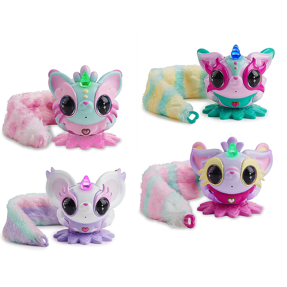Pixie Belles - New Bundle! Interactive Enchanted Animal Toy|Set of 4 - Rosie, Aurora, Layla & Esme