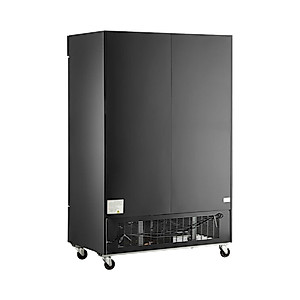 PEAKCOLD 2 Door Upright Commercial Display Cooler - Large Capacity Glass Door Merchandiser Cooler; 45 CU Ft.